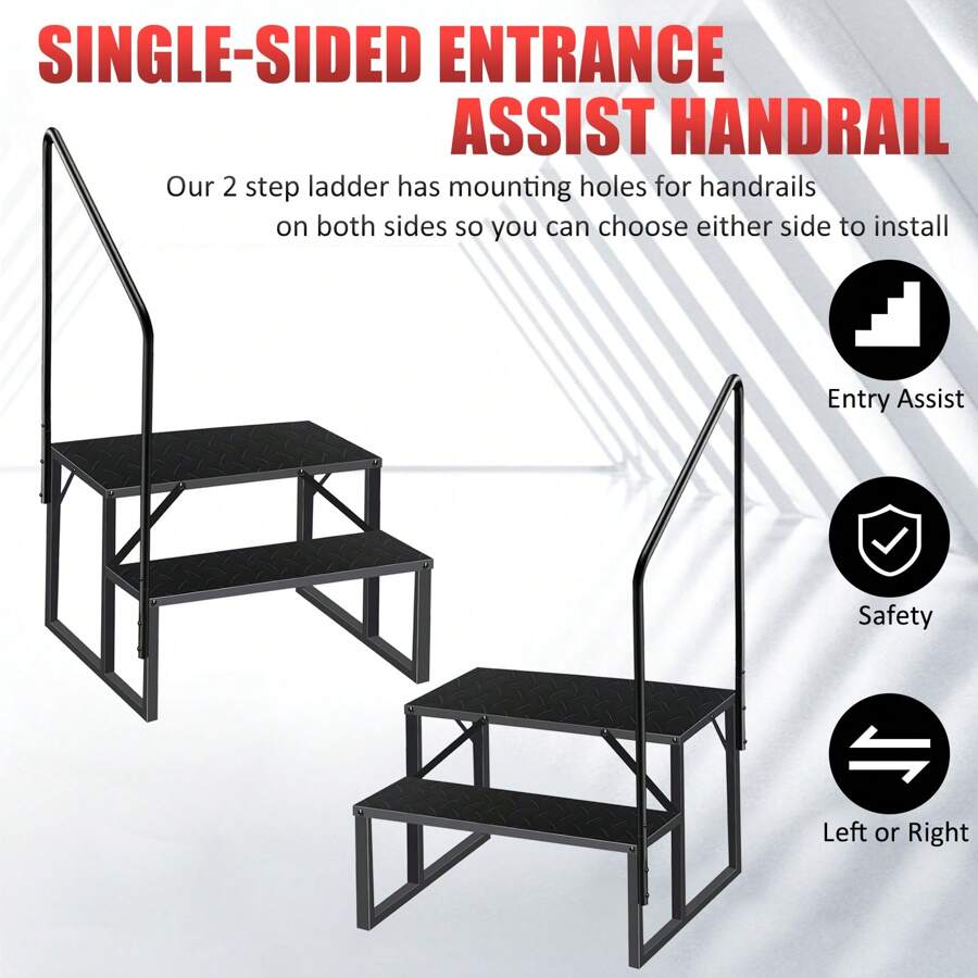 RV Stairs 2 Step Ladder, RV Steps Anti-Slip Upgrade 3.0, Hot Tub Steps ...