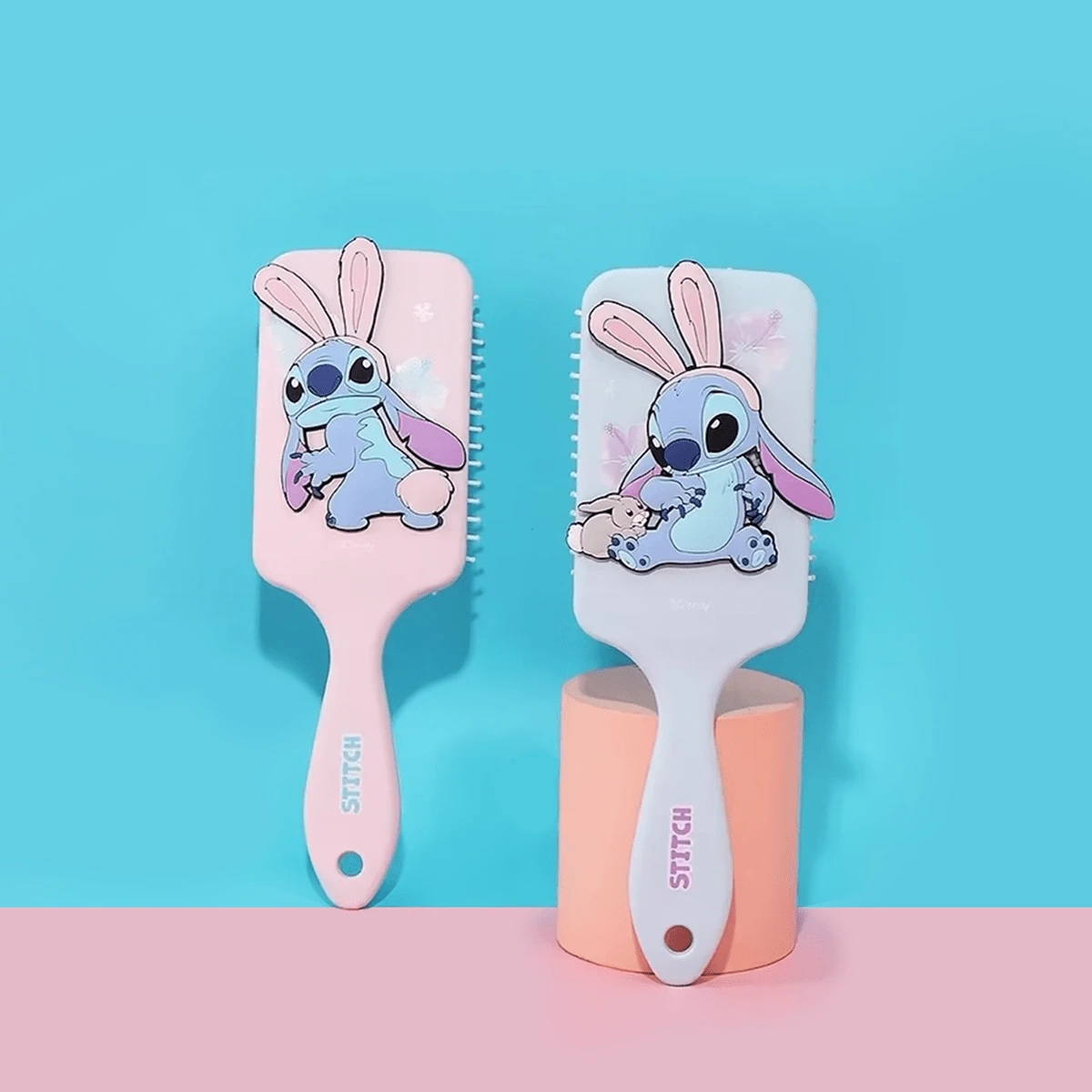 Miniso Lilo And Stitch Square Massage Air Bag Comb Pink | SHEIN USA