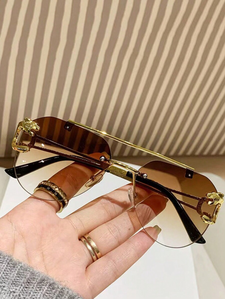 3-Piece Combination Set New Square Double Beam Eyeglass Frame ...