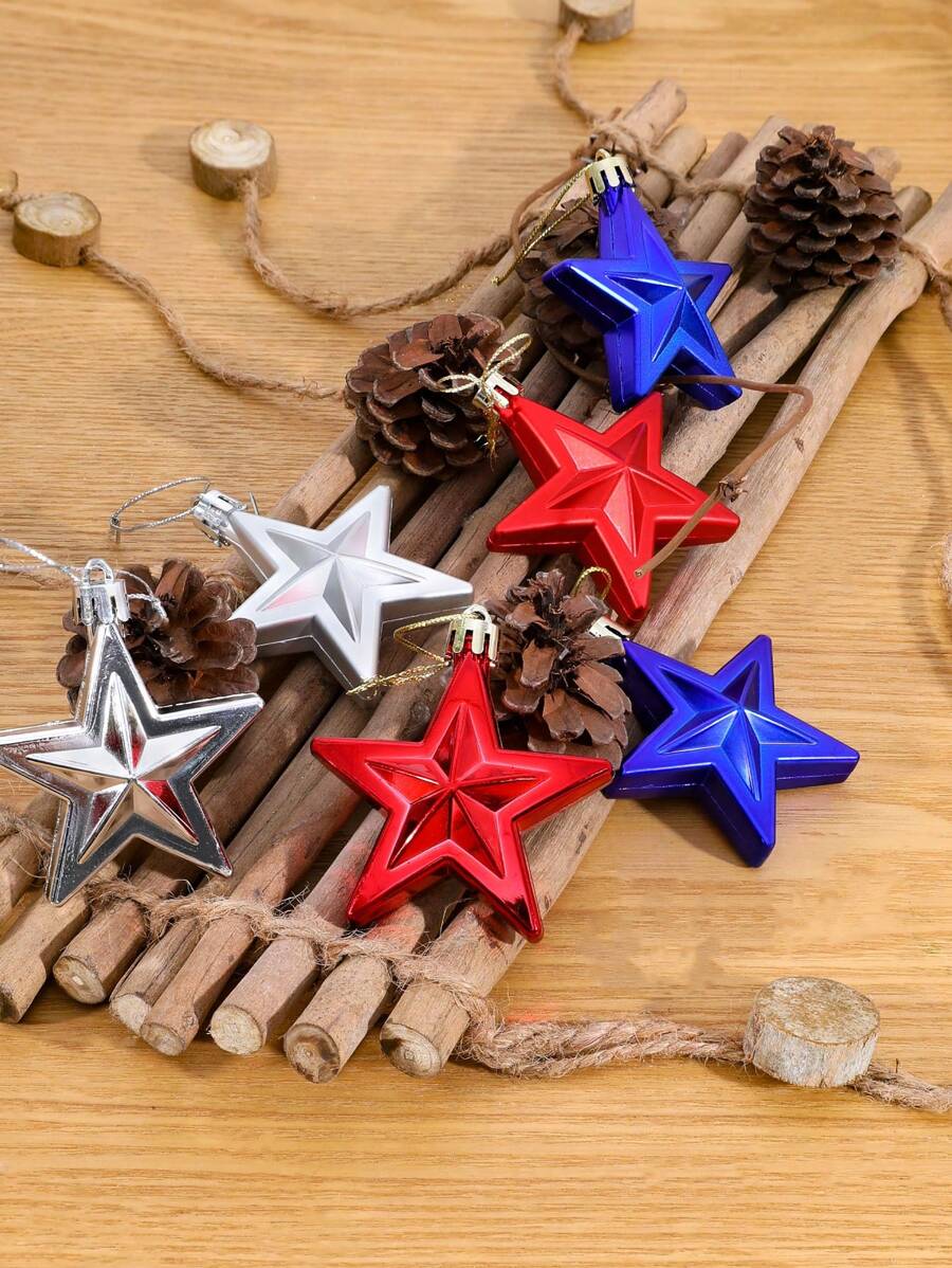 USA Independence Day Party Decorations Hanging Star & Flag Colored ...