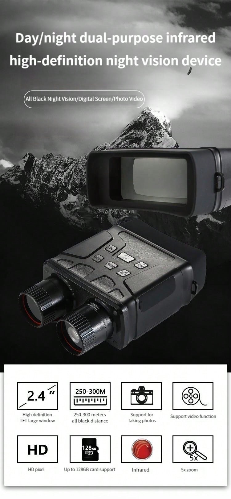 R6 Handheld Dual-Eye Night Vision Monocular | SHEIN EUR