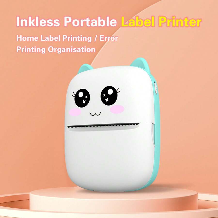 Mini Printer Label Maker With Printing Paper, Sticker Printer Machine ...