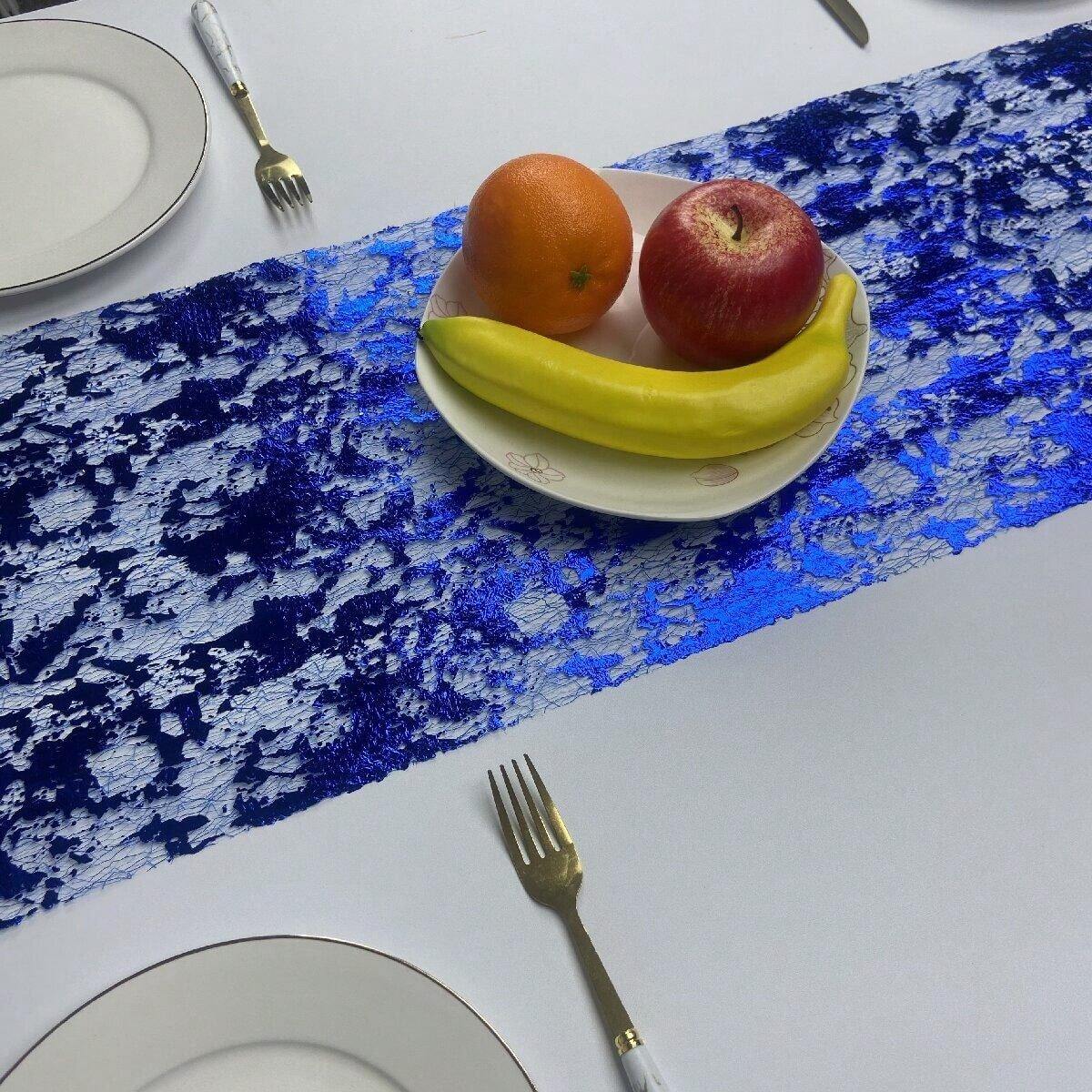 2024 New Arrival Table Runner, Shiny Gold Foil Hot Stamping Mesh Table ...