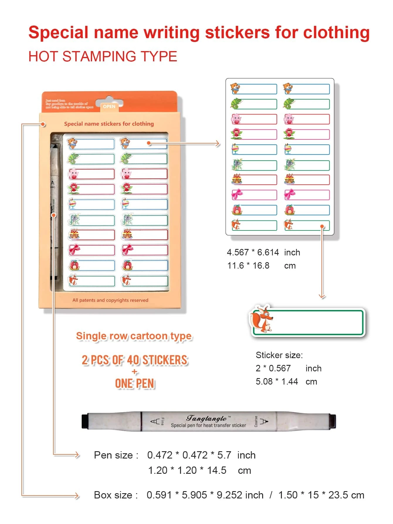 Name Labels For Clothes (Iron-On) With Cartoon Design | SHEIN USA