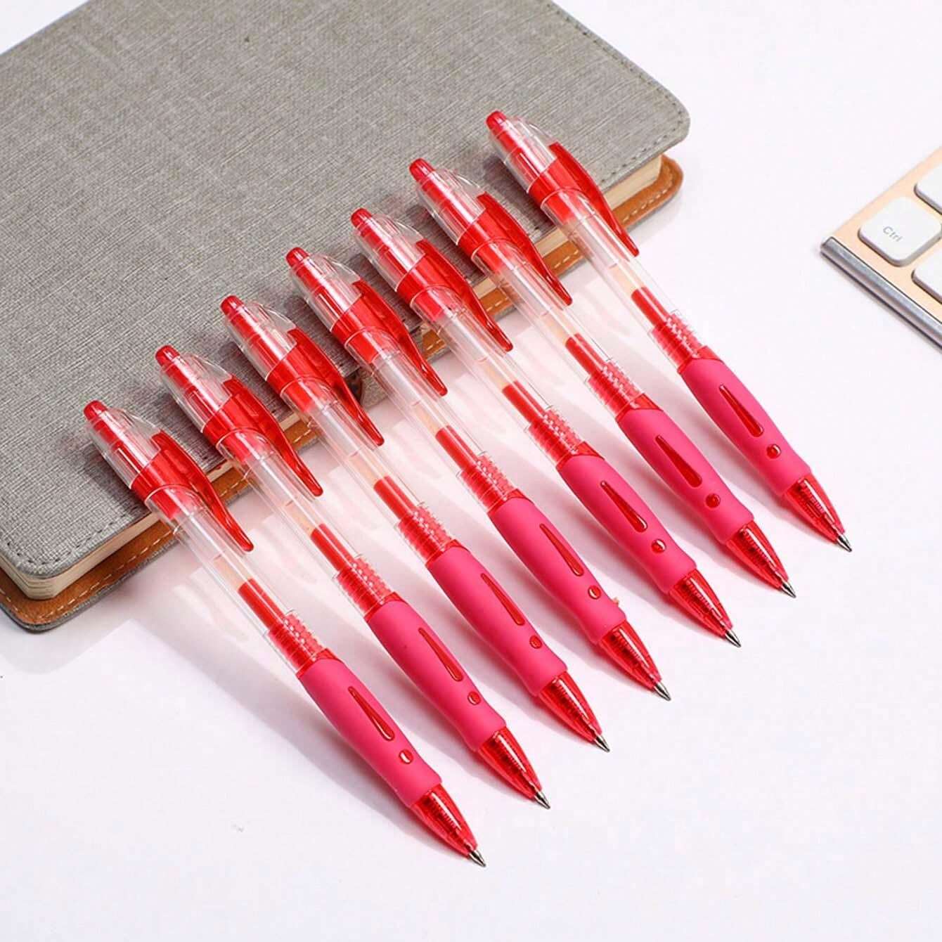 10pcs New Retractable Gel Ink Rollerball Pens, Click Ball Pens, Tri ...