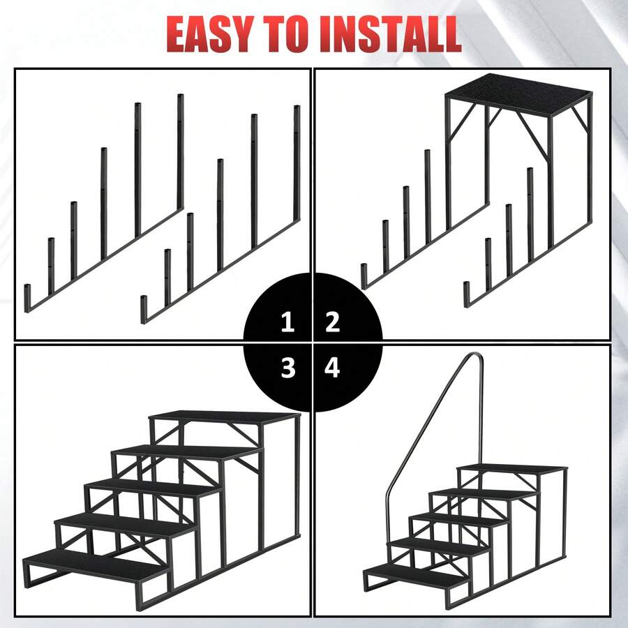 RV Stairs 2 Step Ladder, RV Steps Anti-Slip Upgrade 3.0, Hot Tub Steps ...