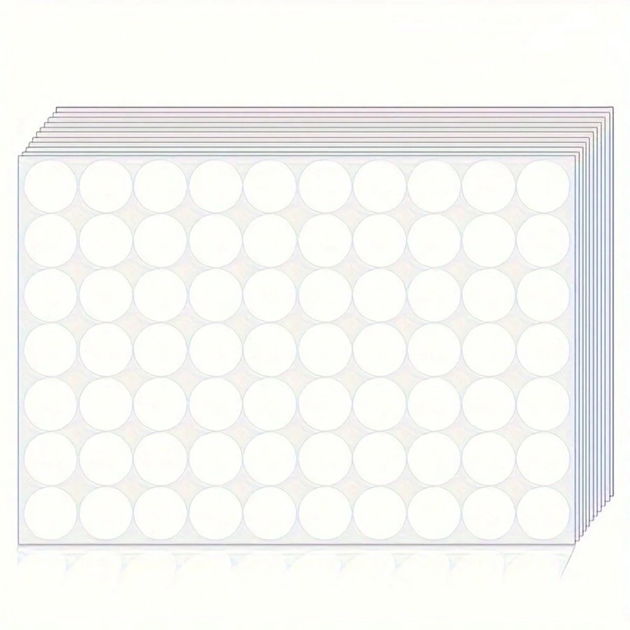 210pcs/3 Sheets A4 Self-Adhesive Printing Paper 25mm Round Dot Stickers ...