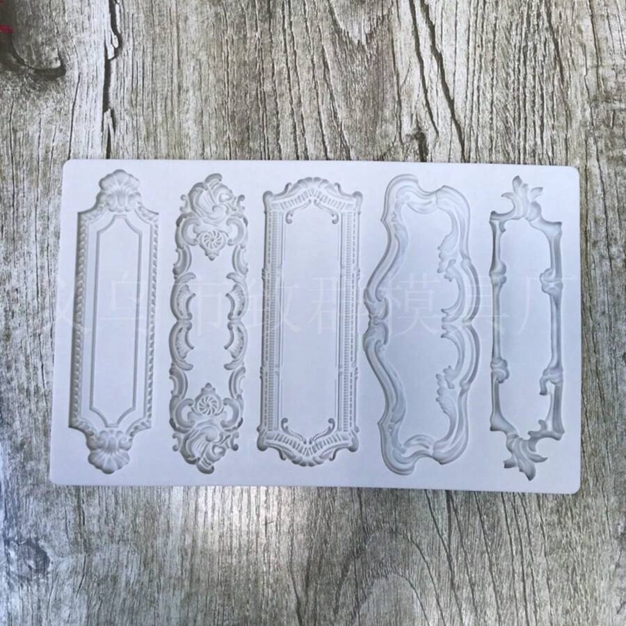 Silicone Mold With Palace Relief Pattern, Mirror Frame Style For ...