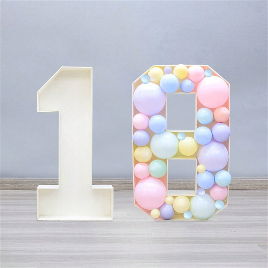 Mosaic Number Filling Box For Balloons, Marquee Number, Large Number ...
