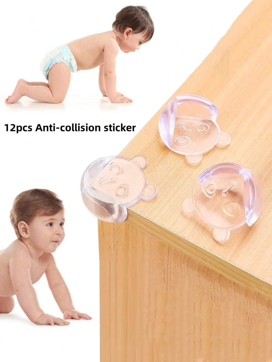 12pcs Child Safety Table Corner Guards, Bear Design Transparent ...
