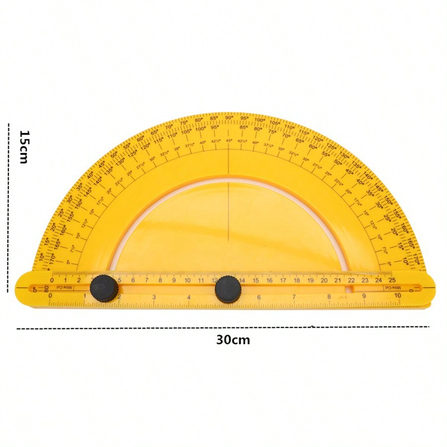 Semi-Circle Ruler ABS Material Profile Multi-Function Measuring Angle ...