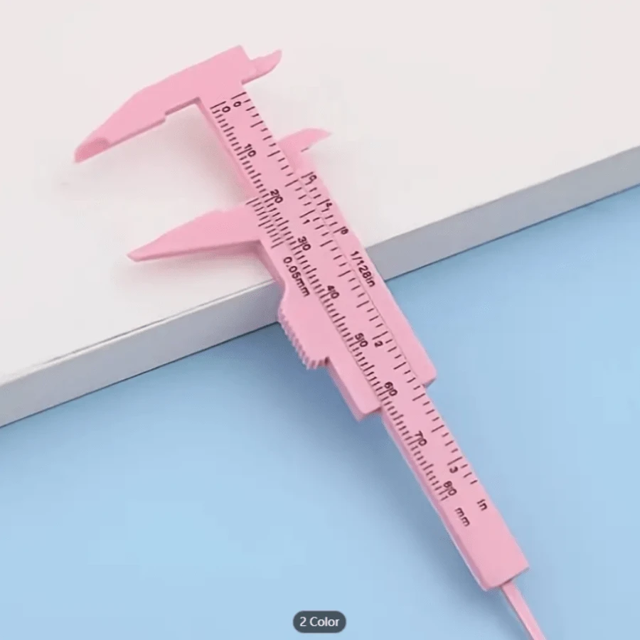 1pc Mini Plastic Vernier Caliper, Portable Student Scale Tool With ...