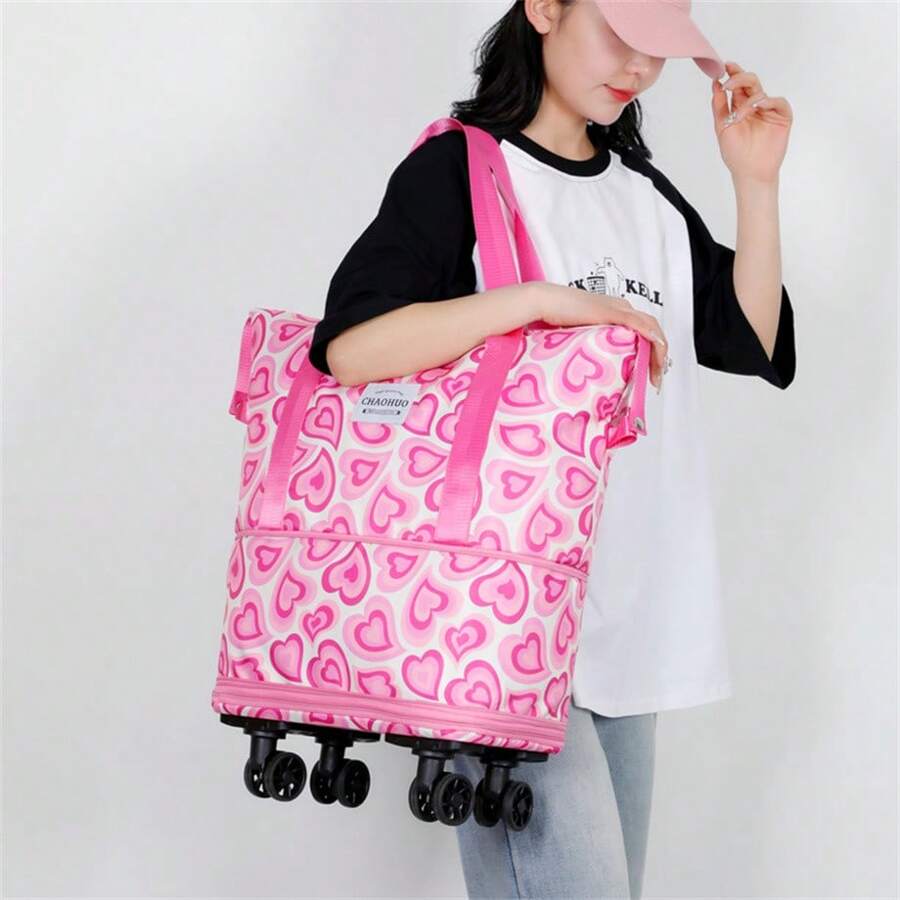 Wheel-Able Heart Shaped Transformable Travel Bag - Waterproof ...
