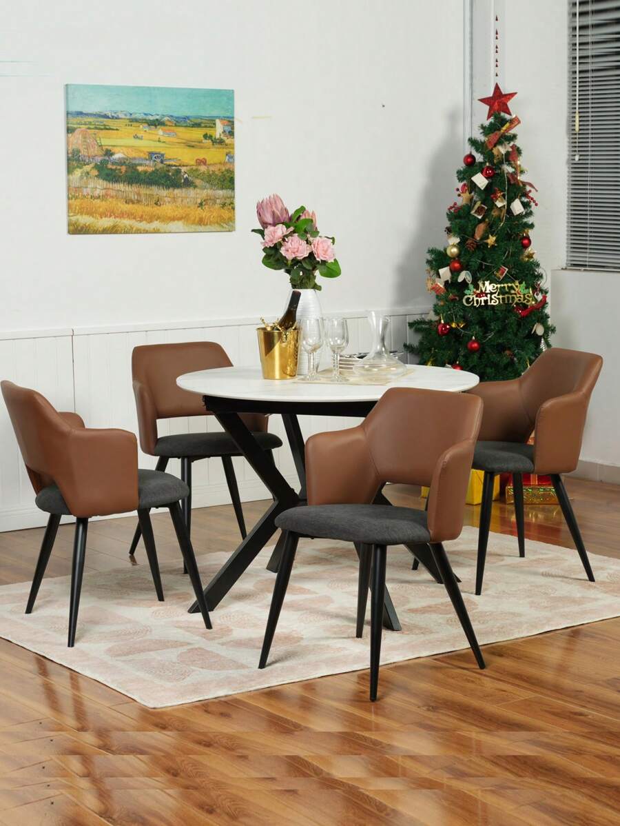 Meubles Cosy Set Of 2 Scandinavian Dining Room Chairs Kitchen Living ...