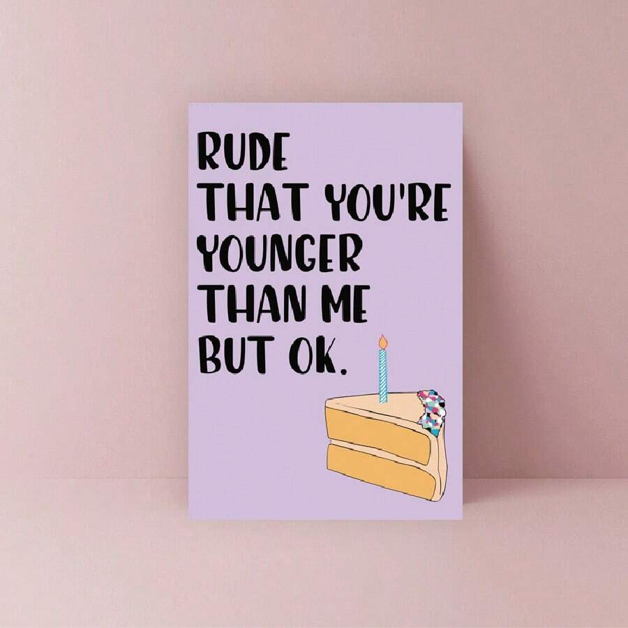 Funny Gift Card For Friends, Humorous Greeting Card For Men And Women ...