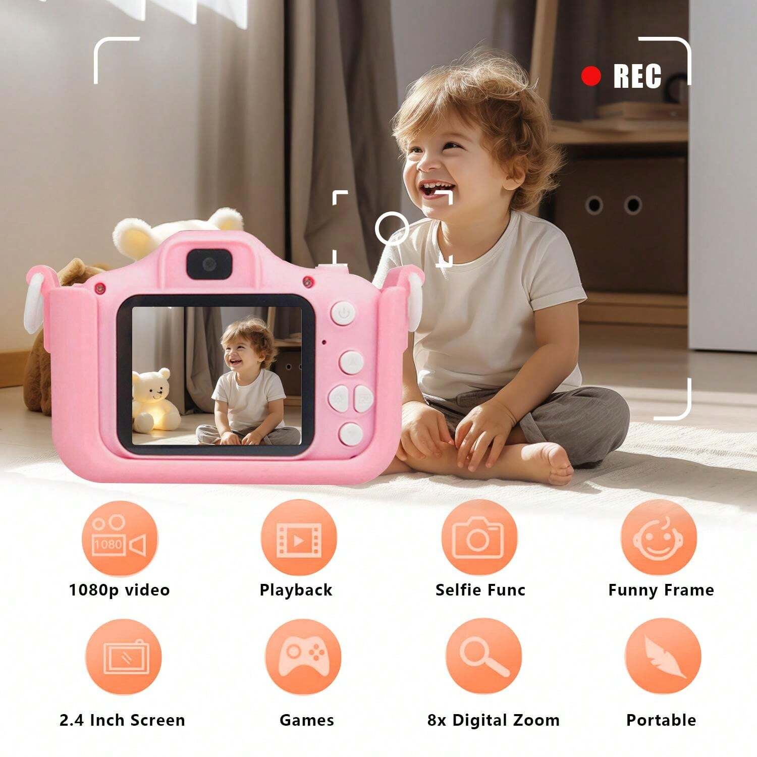 Kids Camera Toys For 3-9Year Old Girls, Children Digital Video ...