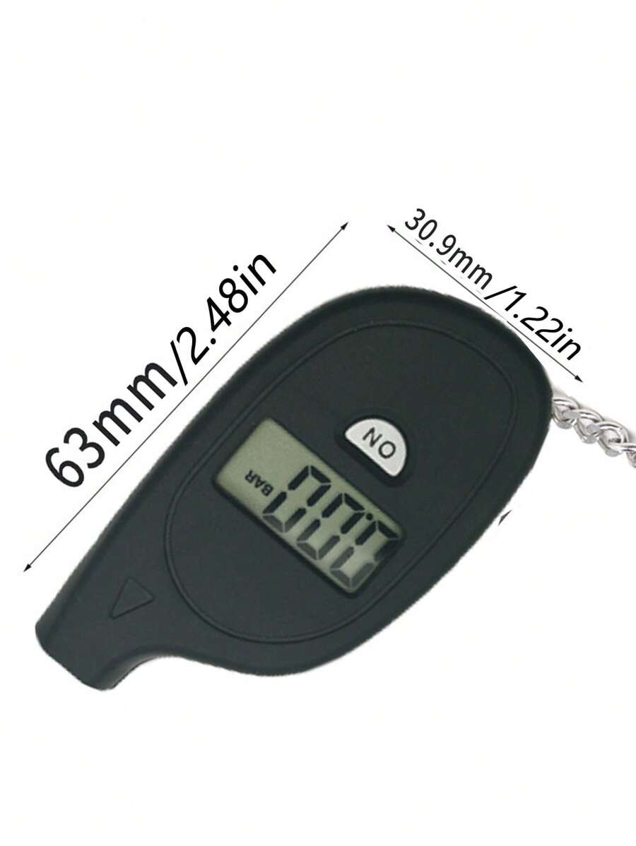 Car Keychain Digital Tire Pressure Gauge Digital Air Pressure Gauge ...