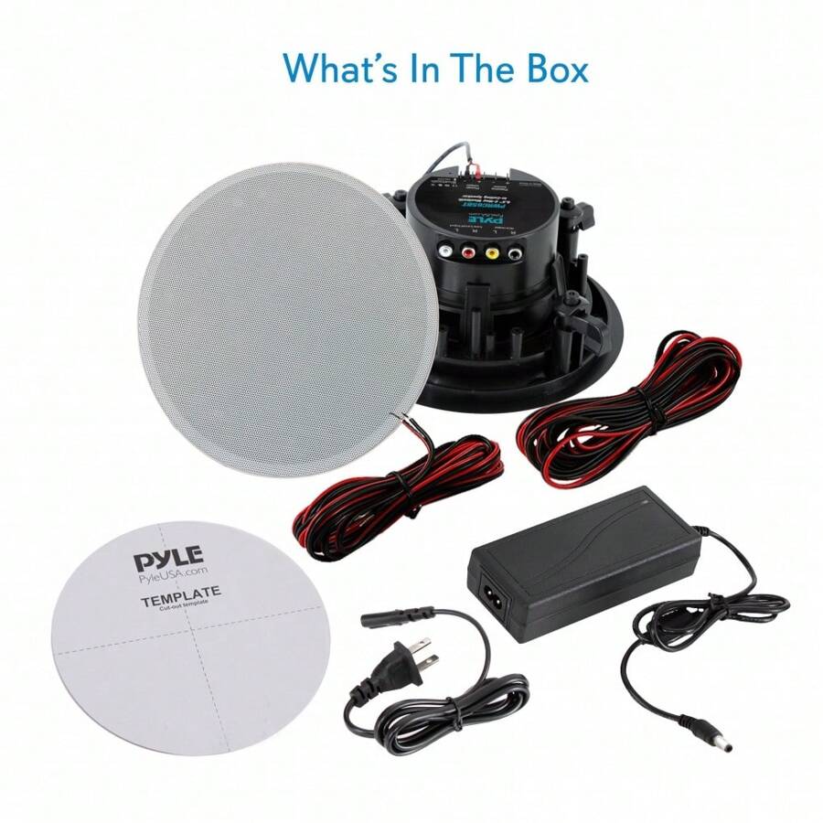 Dual 6.5" In-Wall / In-Ceiling Bluetooth Speaker System - 2-Way Full ...