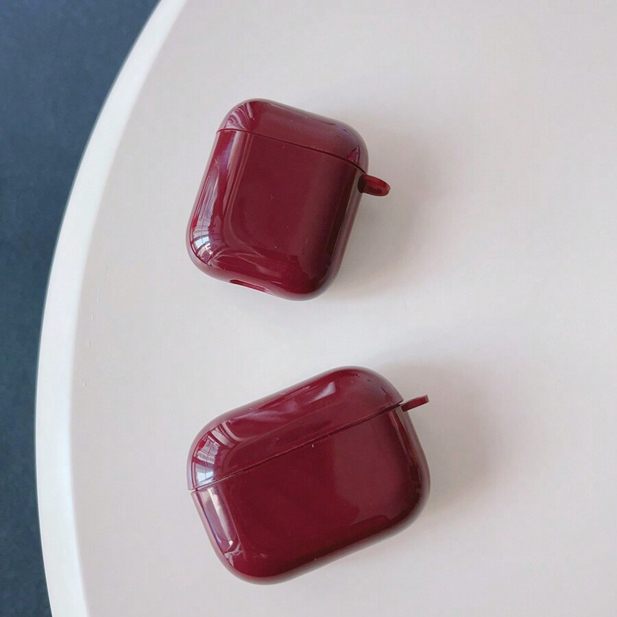 Funda protectora transparente de color burgundy manzana compatible con ...