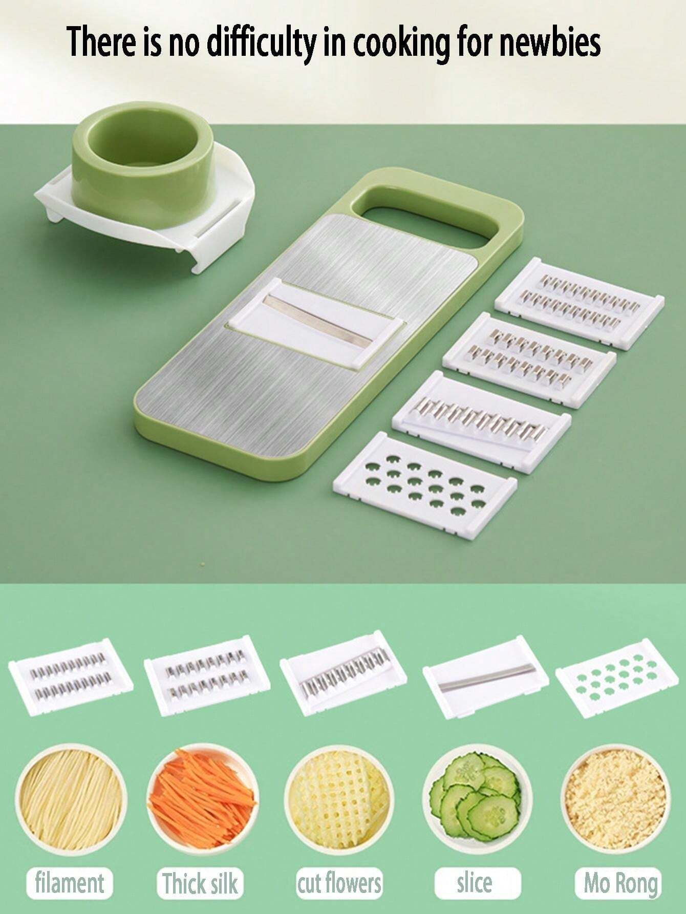 1pc Kitchen Vegetable Slicer, Household Hand Guard Shredder, Stainless ...