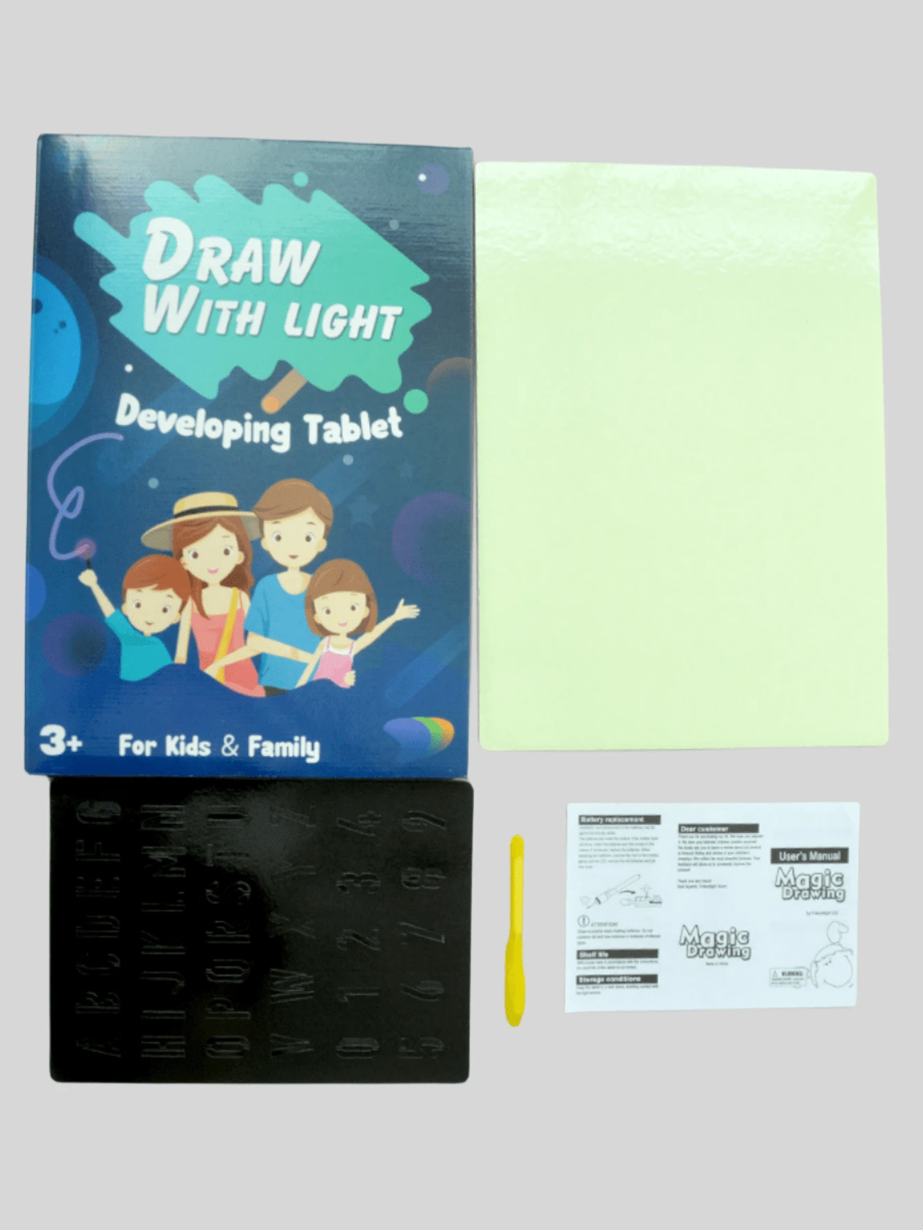 1 Set Kids Luminous Doodle Drawing Board A5 English Version ...