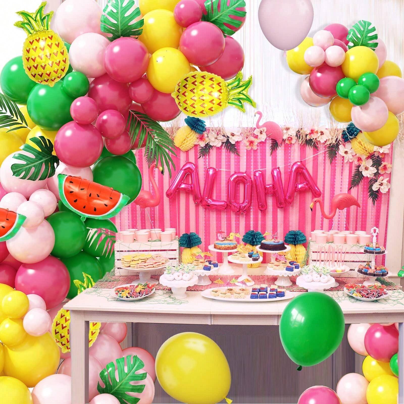 Kit de guirnalda de globos con tema de verano de sandía y piña de 109 ...