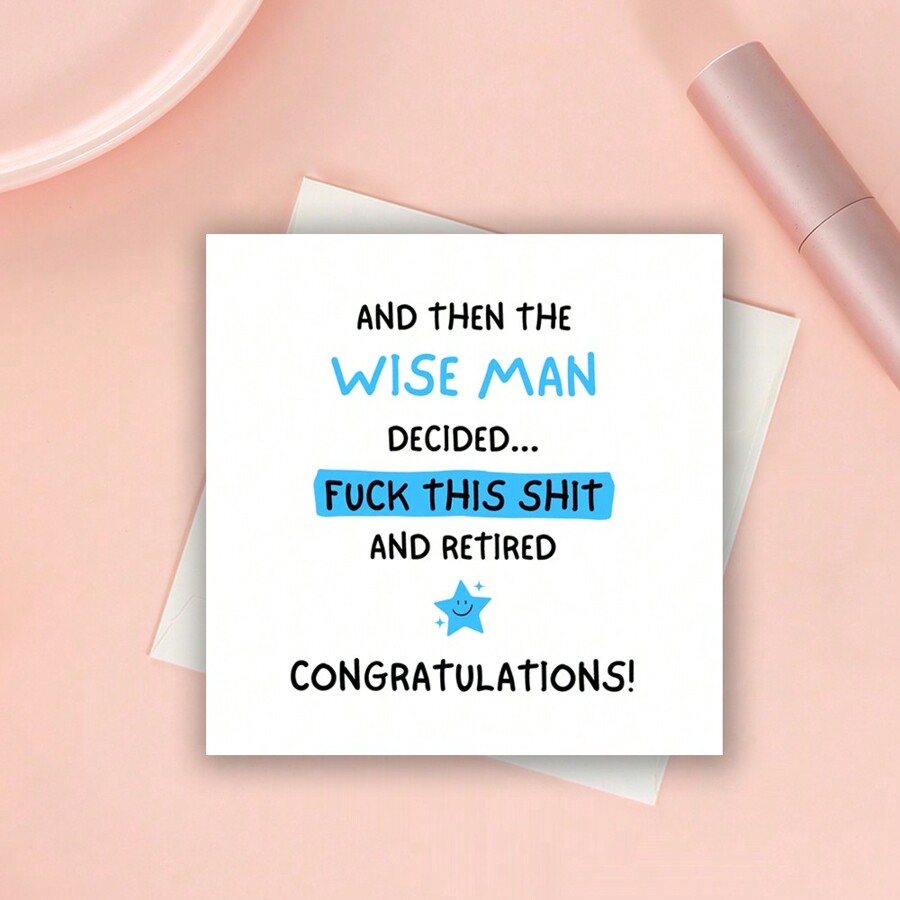 Retirement Card For Men, The Wise Man Retired Congratulations Card, Men Retirement Card, Funny ...