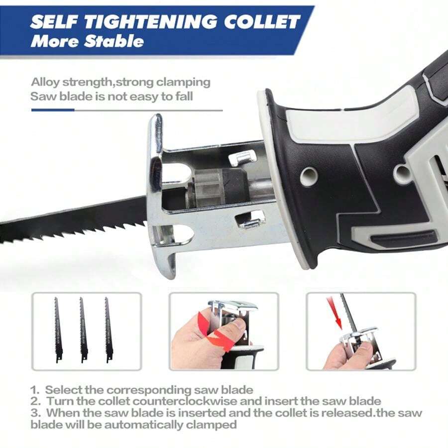 Newone Cordless 12V Reciproating Saw Wireless Hand Saw Garden Saw Saber ...
