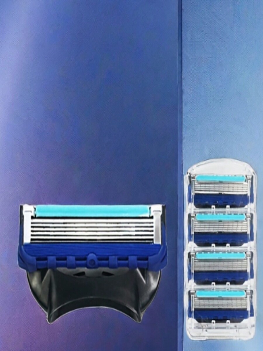 24 Pcs 5-Layer Blades+1 Handle/Blades Premium Five-Layer Manual Razor ...