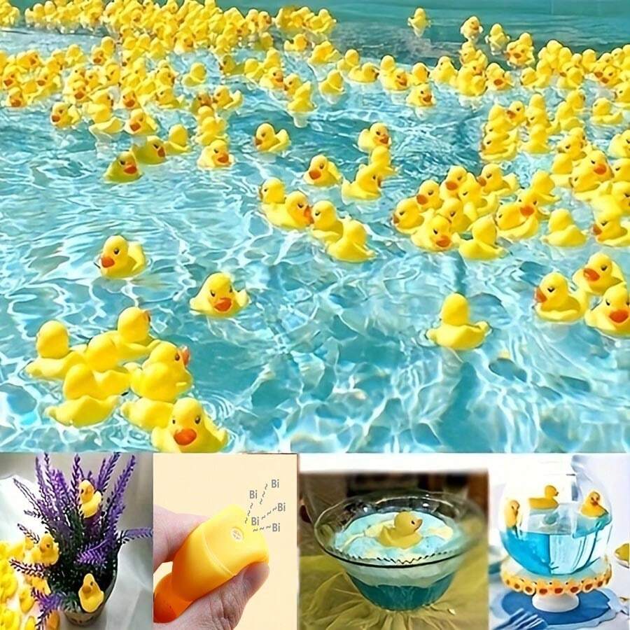 Rubber Duck Mini Rubber Duck, Squeeze To Make Sounds, Float On The ...