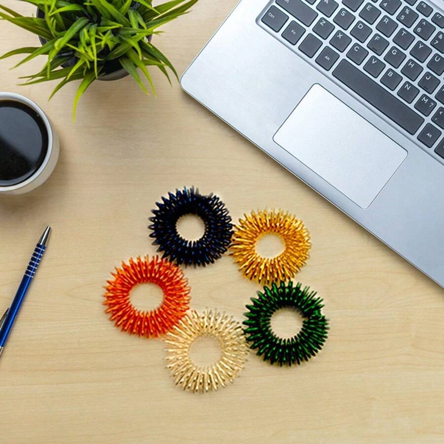 10pcs Acupressure Ring Spiked Sensory Ring Finger Relief Fidget Sensory ...