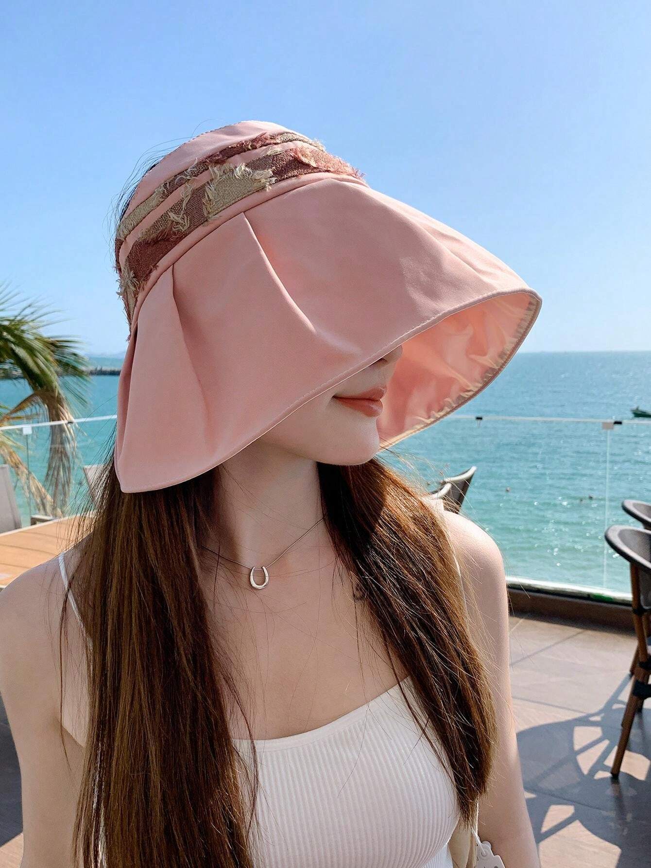 One Ventilated Sun Hat With Large Brim, Fashionable And Versatile ...