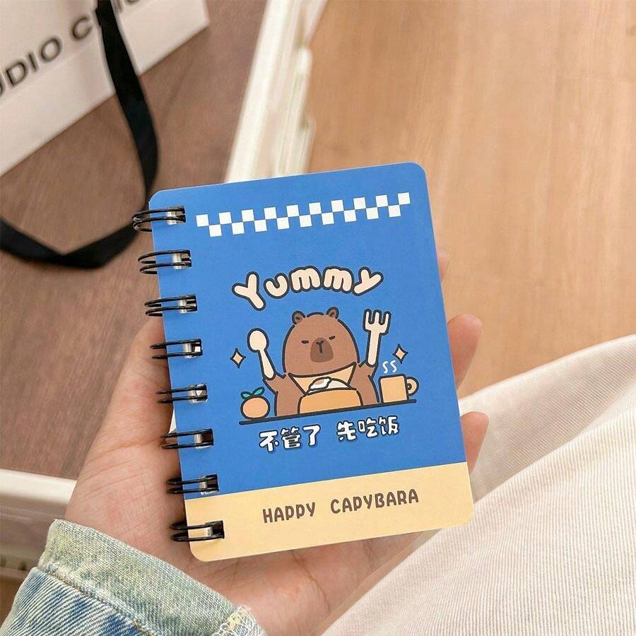 Capybara Coil Notebook, Cute Water Tusk Notebook, Cartoon River Dolphin ...