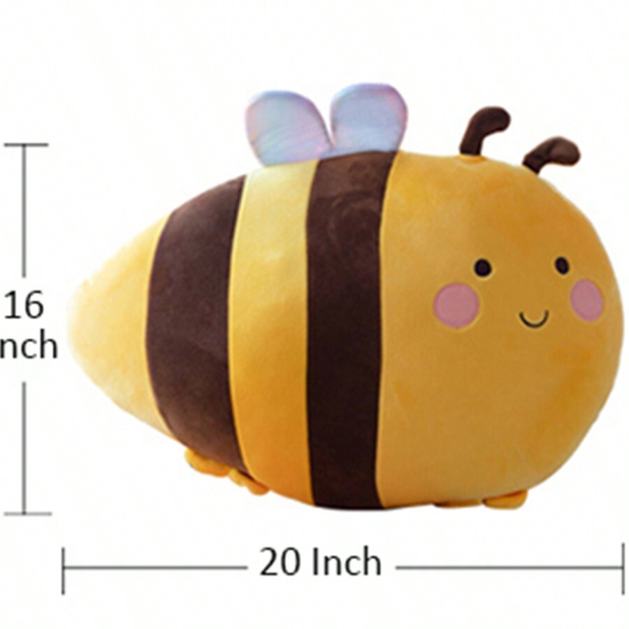 20 Inch Plush Bumblebee Stuffed Animal Bumble Bee Hugging Pillow Honey ...