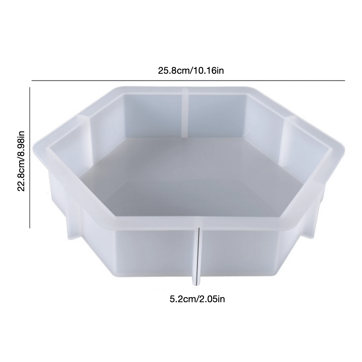 17 peças grandes moldes de silicone hexagonais de resina + 250 ml de ...