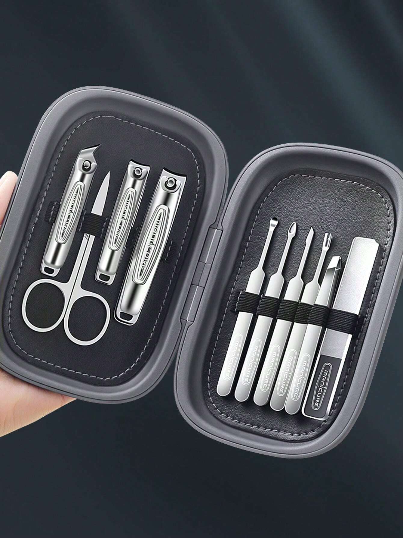 10pcs/SetPrecision Nail Care Set: Durable Stainless Steel Manicure And ...