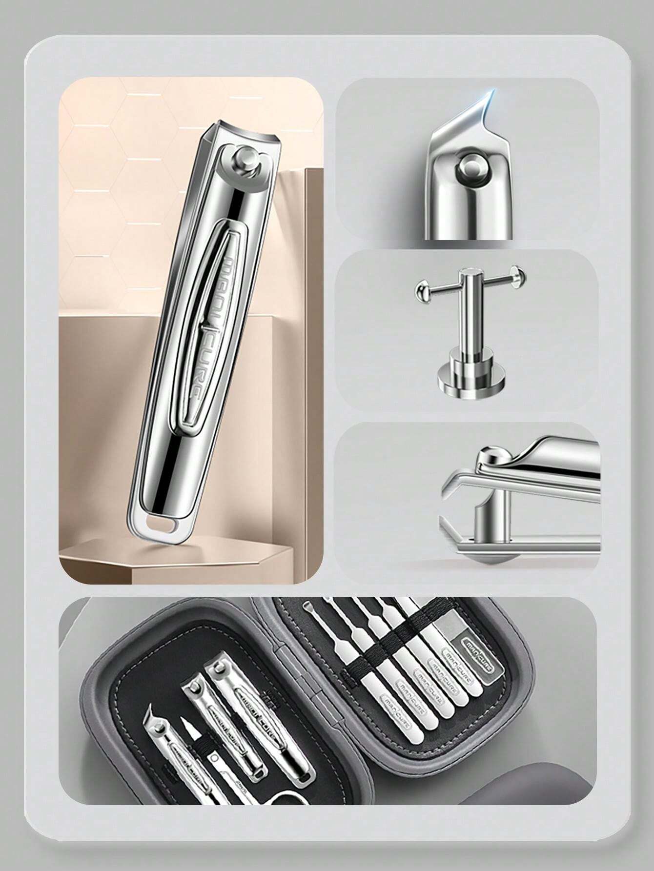 10pcs/SetPrecision Nail Care Set: Durable Stainless Steel Manicure And ...