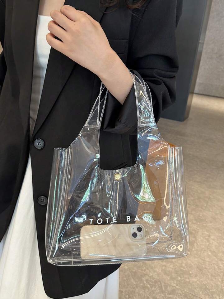 Clear pvc bag store
