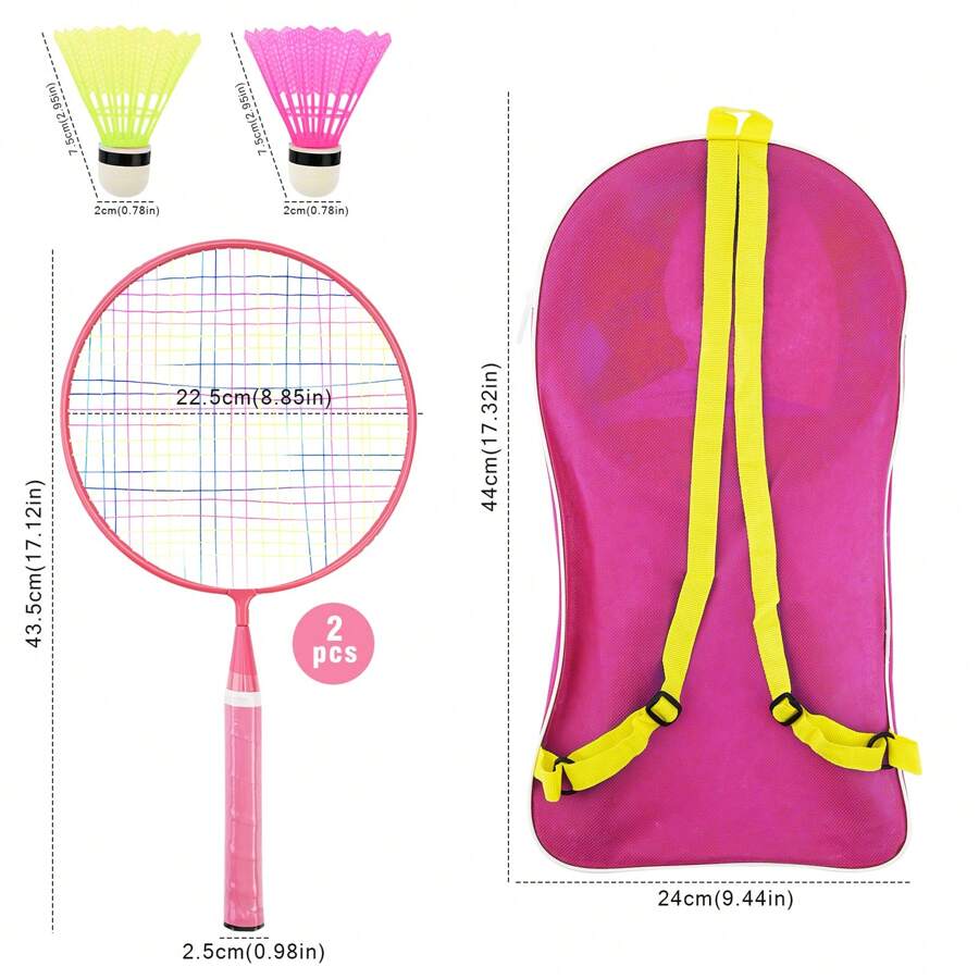 1 Pair Badminton Racket , Badminton Set For Ki, Ki Badminton Rackets ...