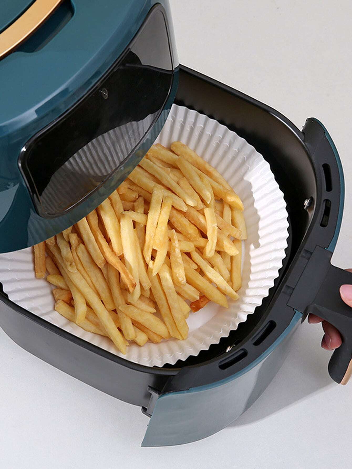 Air Fryer Paper Lining,100 Pieces Non-Stick Disposable Liner, Air Fryer ...