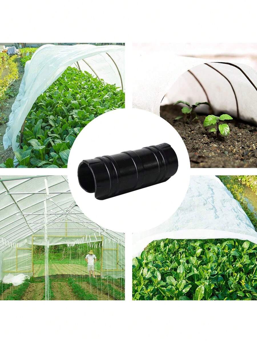 20 Greenhouse Clips 1 Inch (About 2.5cm) Greenhouse Clip Black Plastic ...