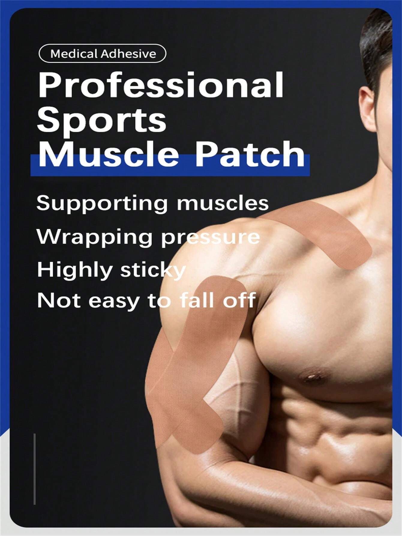 1 Roll Elastic Sports Kinesiology Tape Muscle Sticker, Physiological ...