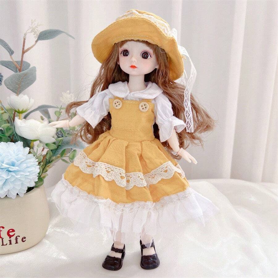 A 12 Inch 30CM BJD Doll Full Set With Clothes 30 Removable Joints Body ...
