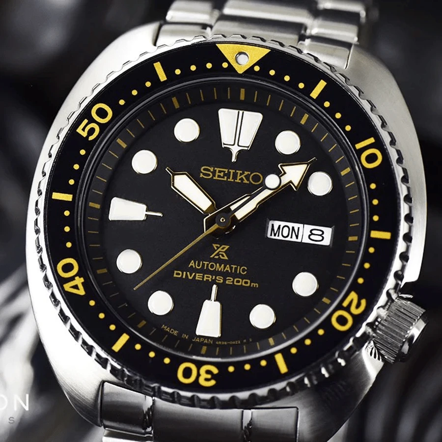 Seiko Montre de plongée automatique Prospex SRP775 King Turtle noire et ...