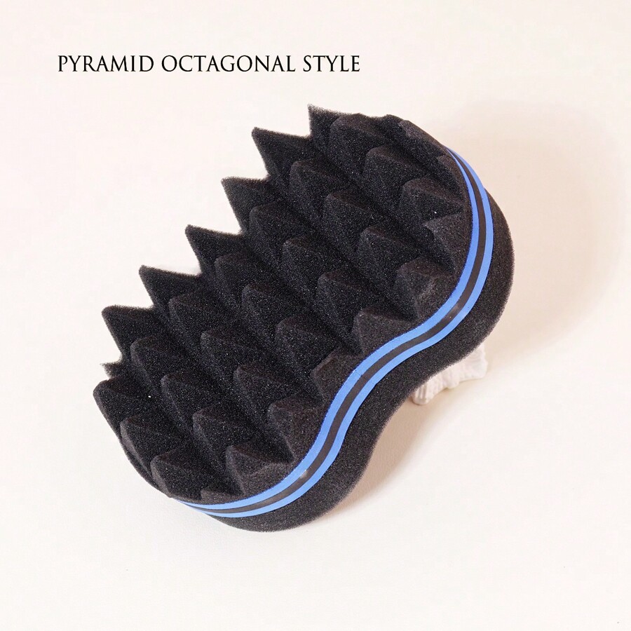 Small Hole And Large Hole Sponge, 1pcs, Wavy Hairstyle Brush, Free ...