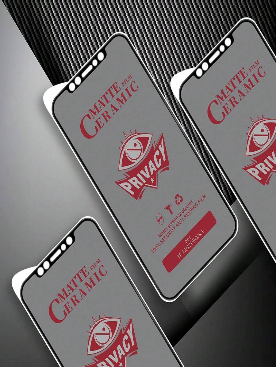 2Pcs Matte Privacy Ceramic Film Compatible With IPhone/Redmi/Honor ...