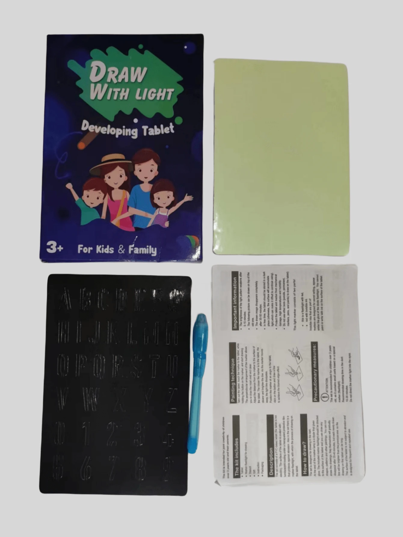 1 Set Kids Luminous Doodle Drawing Board A5 English Version ...