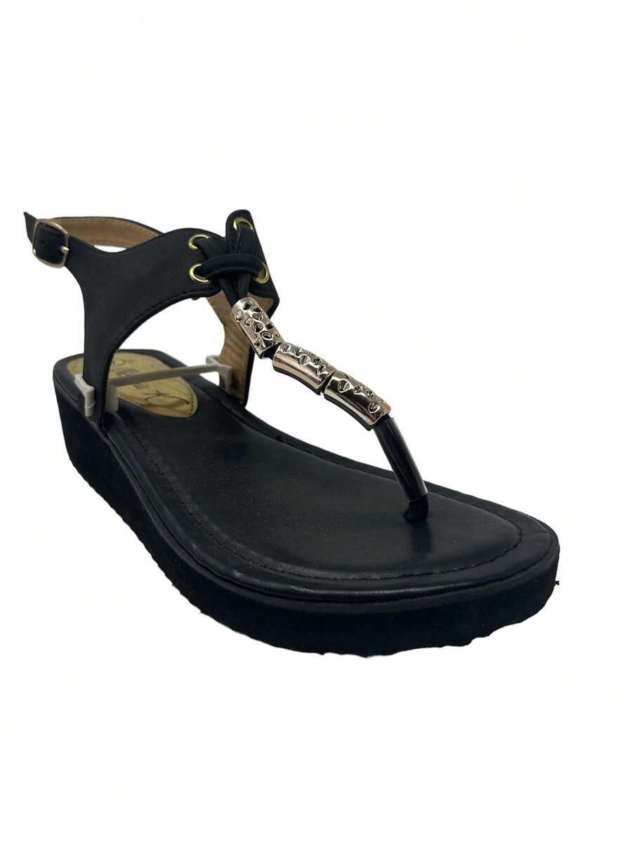 Women Fashion Stylish Victoria K Wedge Eva Sandals Front Sea Shell ...