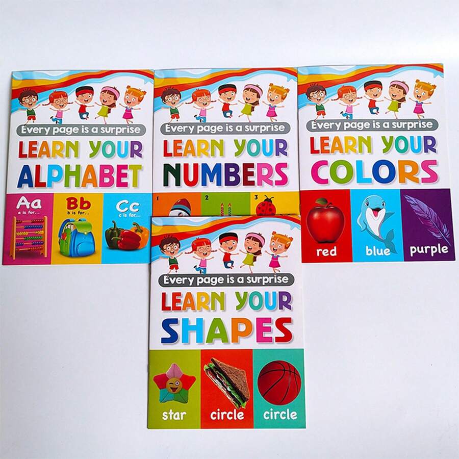 1pc Children Early Education English Enlightenment Drawing Book With ...