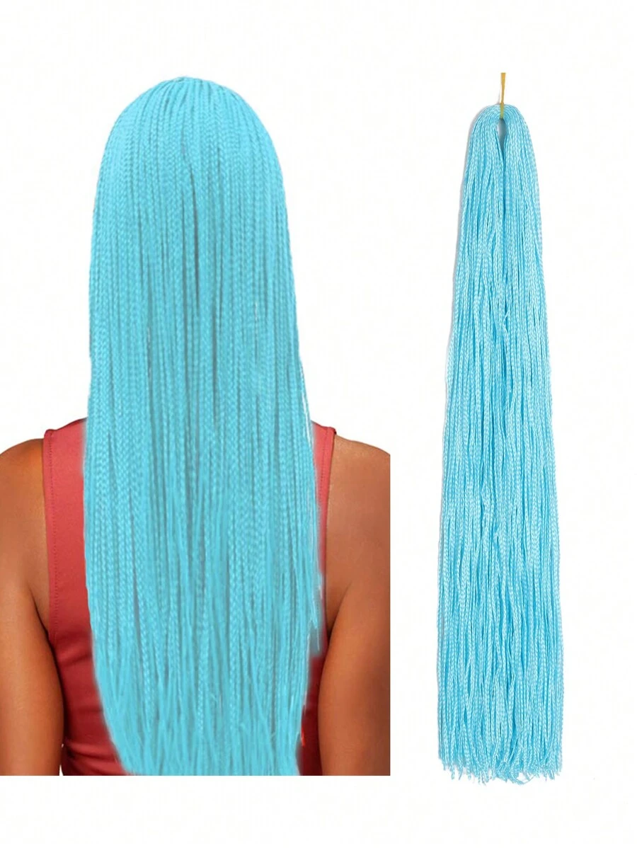 Long Micro 3X Pre-Looped Synthetic Sky Blue Zizi Braids 1 Pack/Lot 24 ...